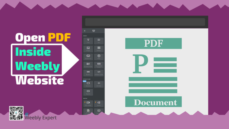 Open PDF Inside Weebly Website - Weebly Expert